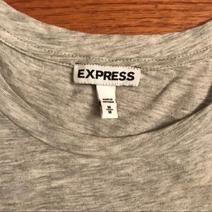 Express | Tops | Express Mixed Fabric Tee | Poshmark
